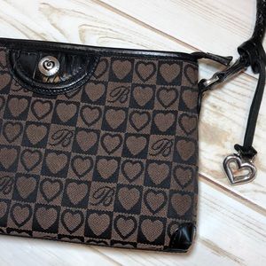 Brighton | Bags | Brighton Black And Brown Signature And Heart Bag ...